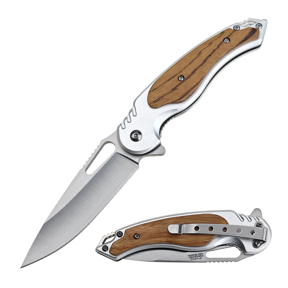 NAVAJA MTECH Liner Lock 8.07" WOOD Satin – El Viajero del Norte